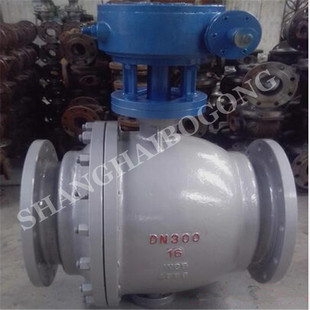 涡轮固定式法兰球阀 Q347F-16C 铸钢涡轮软密封固定球阀-阿里巴巴
