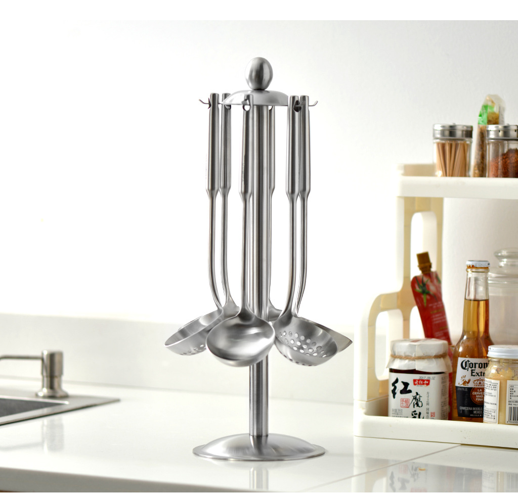 304 stainless steel spoon hot pot soup spoon leaky spoon hollow handle ...