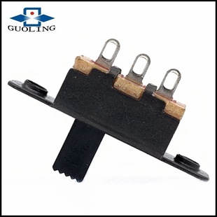 厂家直销电子玩具立式两档1P2T三针攻牙拨动滑动拨码开关SS-12F16-阿里巴巴