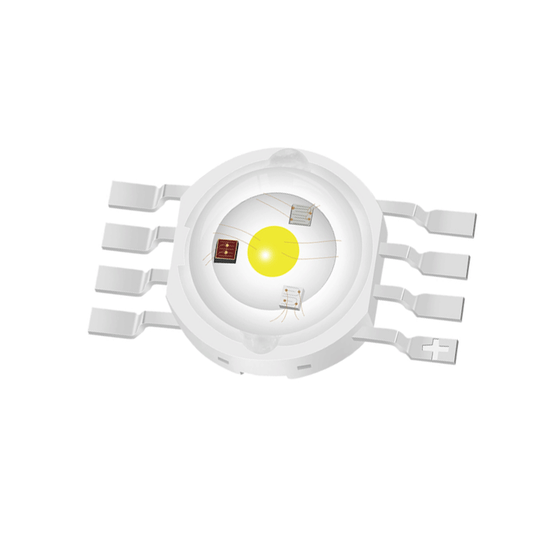 大功率4W 8W 12W全彩RGBW灯珠 RGBW四合一红绿蓝白高亮8脚led灯珠-阿里巴巴