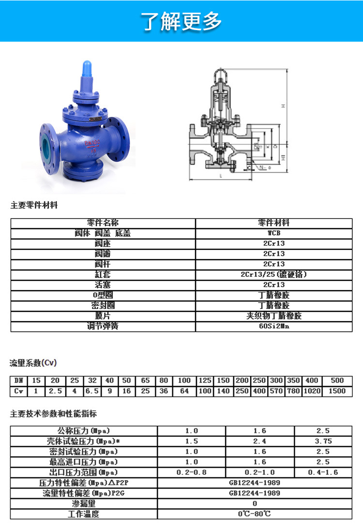 厂家批发蒸汽铸钢减压阀100型16型国标活塞式减压阀Y43H-16C/25-阿里巴巴