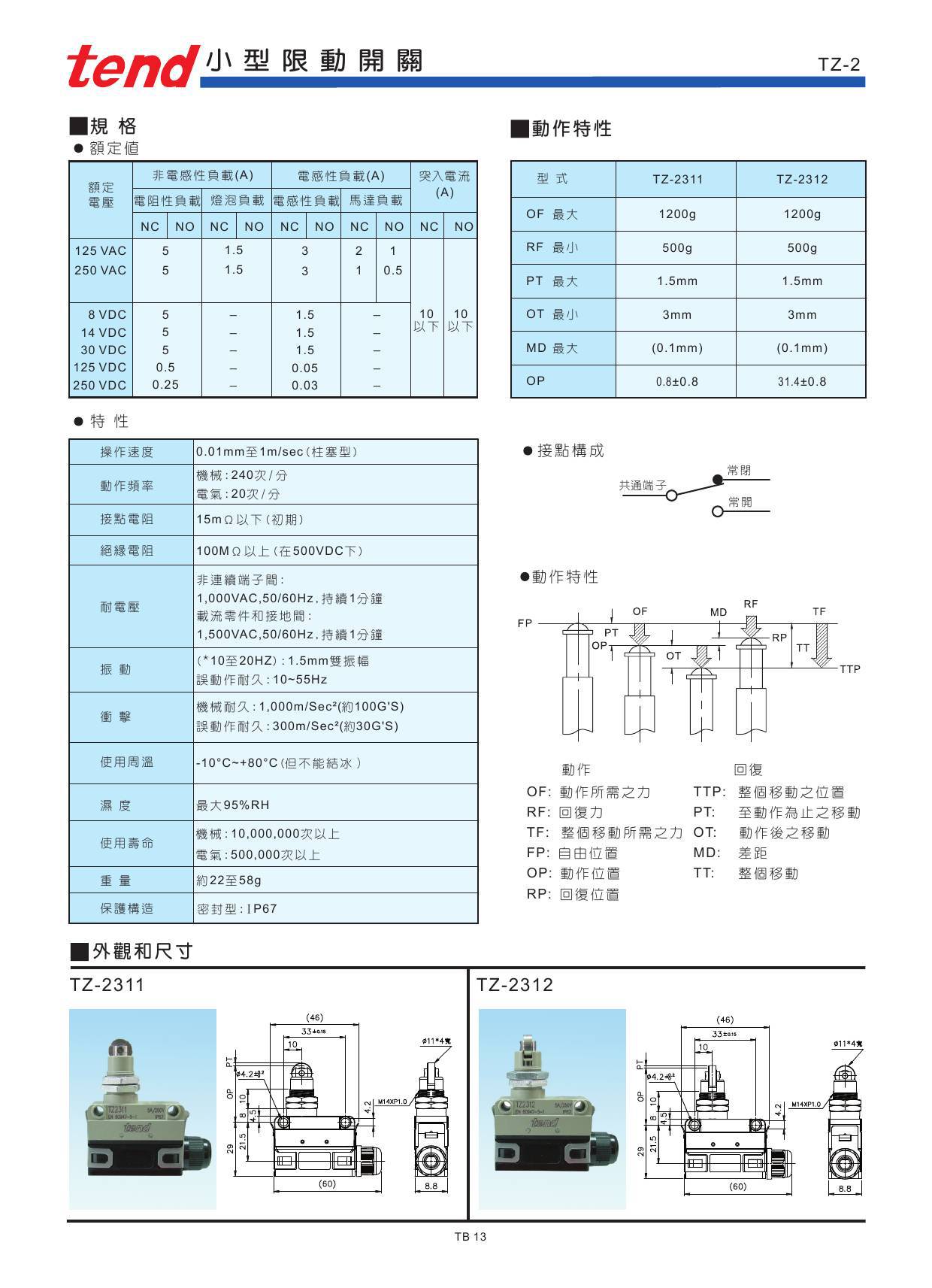 现货供应TZ-7310小型限位开关 双向限位开关 防爆限位开关-阿里巴巴
