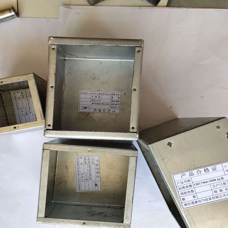 批发镀锌铁盒预埋盒线路盒接线盒大方铁盒人防密闭盒金属过路盒-阿里巴巴
