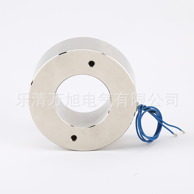 可定制圆形电磁铁WAXU-100-52-40直流环形吸盘电磁铁120KG-阿里巴巴