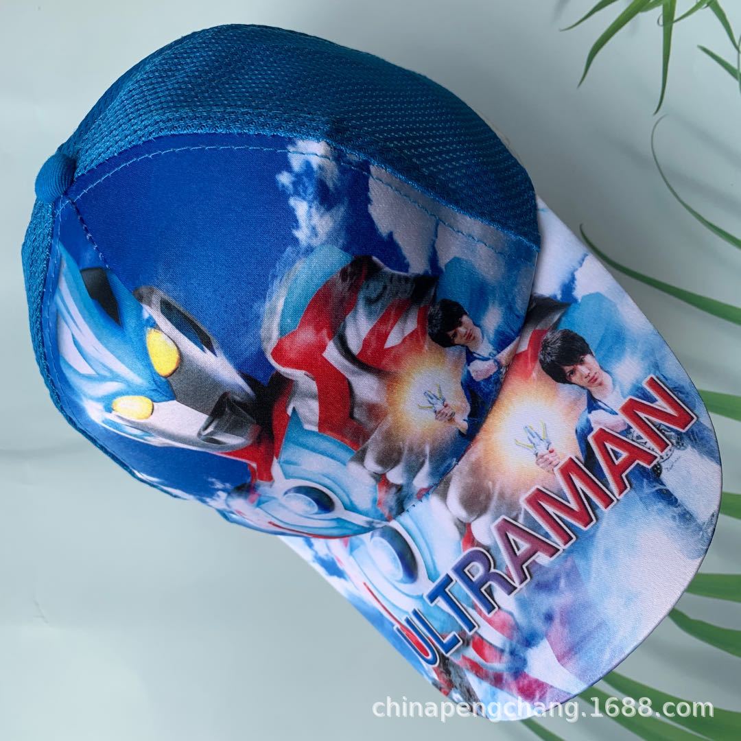 新款儿童棒球帽女童夏季韩版鸭舌帽冰雪奥特曼男孩太阳帽Girl Hat-阿里巴巴