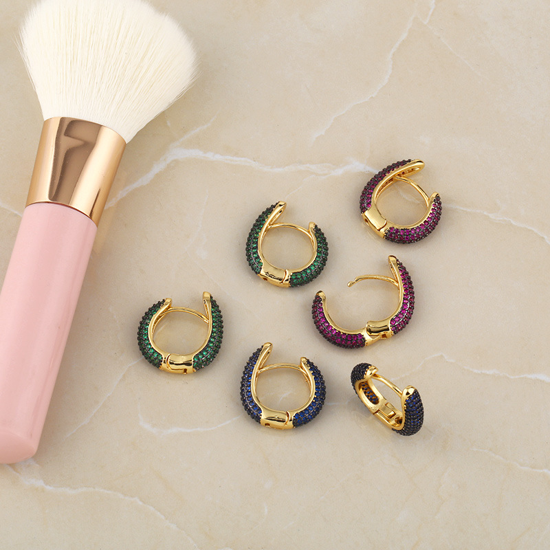 亚马逊热卖首饰饰品耳夹满钻微镶耳扣女款跨境配饰耳环欧美eru01-阿里巴巴