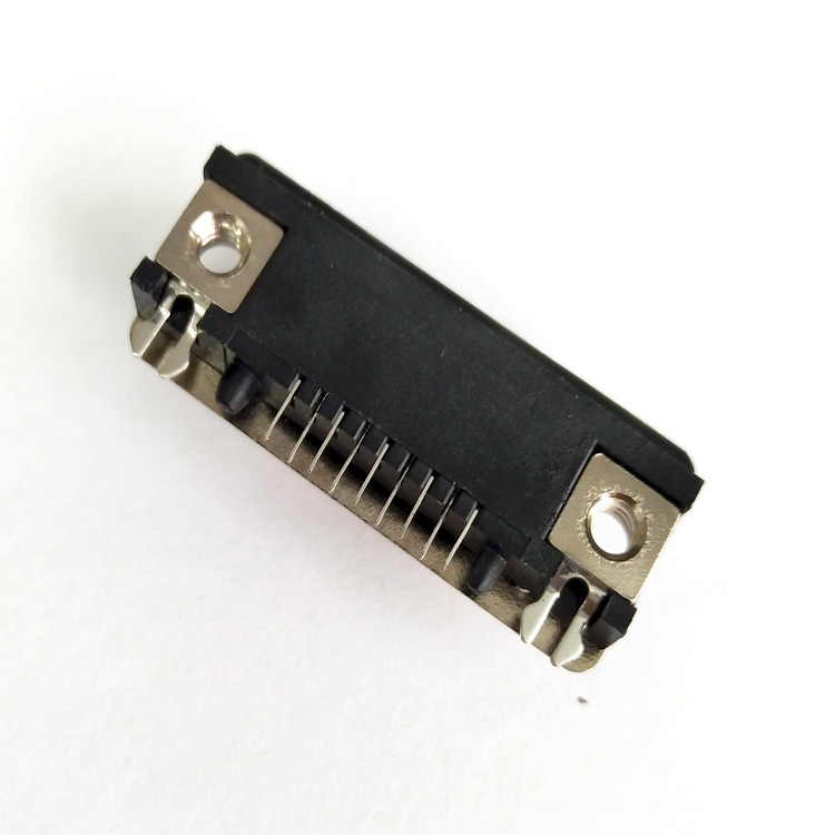 D-SUB 连接器 超薄型 SLIM DR9母头 DB9母头 90度弯脚 卧式 DR9孔-阿里巴巴