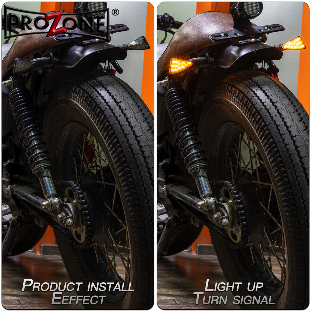 PROZONE 跨境热销摩托车配件 改装通用锐角三角形LED转向信号灯-阿里巴巴