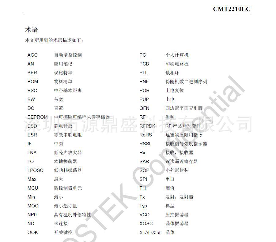CMT2210LC 原装封装SOP8 OOK接收器无线射频接收IC CMT2210LC-ESR-阿里巴巴