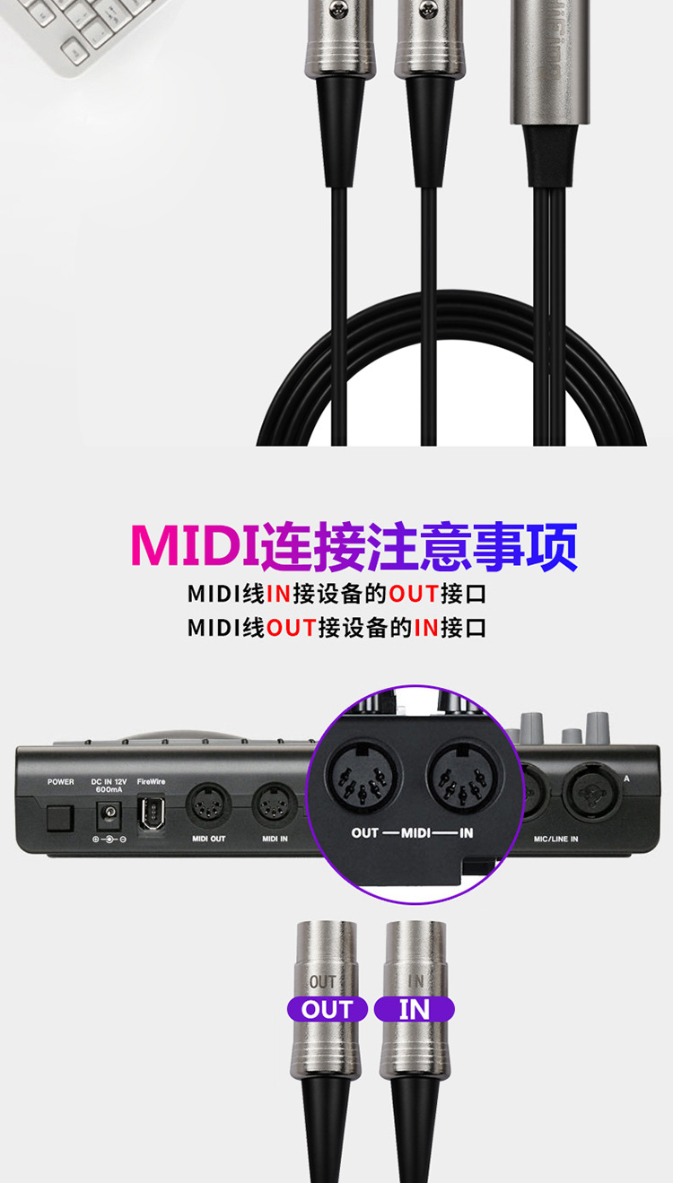 usb midi cable 电钢琴电子鼓电吹管音乐编辑线usb to midi cable-阿里巴巴