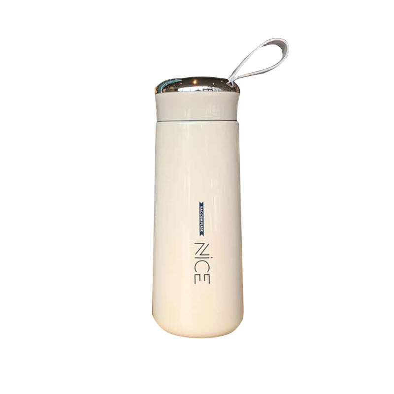 かわいい ins風 水筒 携帯便利日系乙女心純色ナイス保温カップシリカゲル携帯取っ手304ステンレスかわいい手触り保温カップ｜「Cmall」