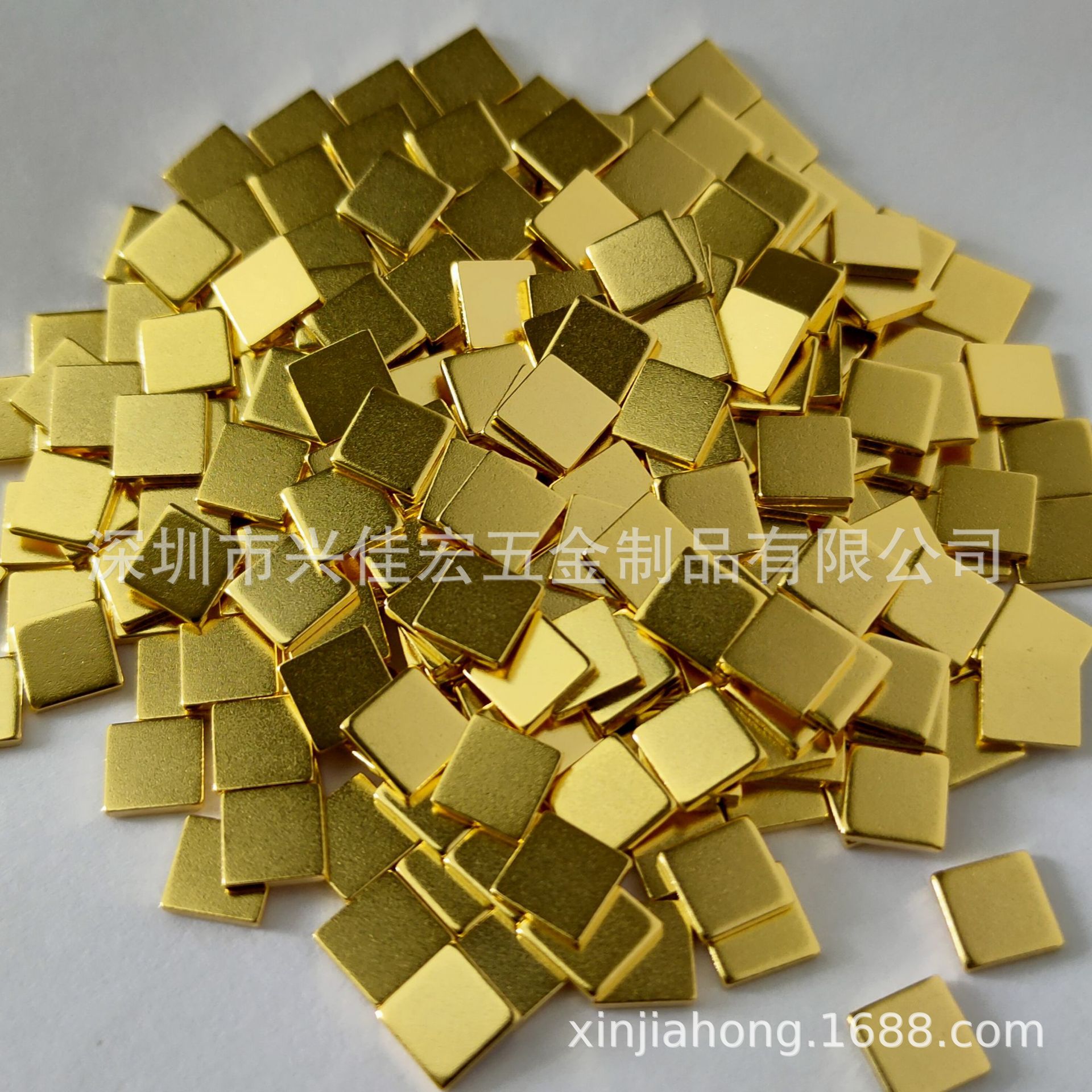 导电铜块 6*6*1mm方形铜片触点镀金铜块贴片铜片四方导电片-阿里巴巴