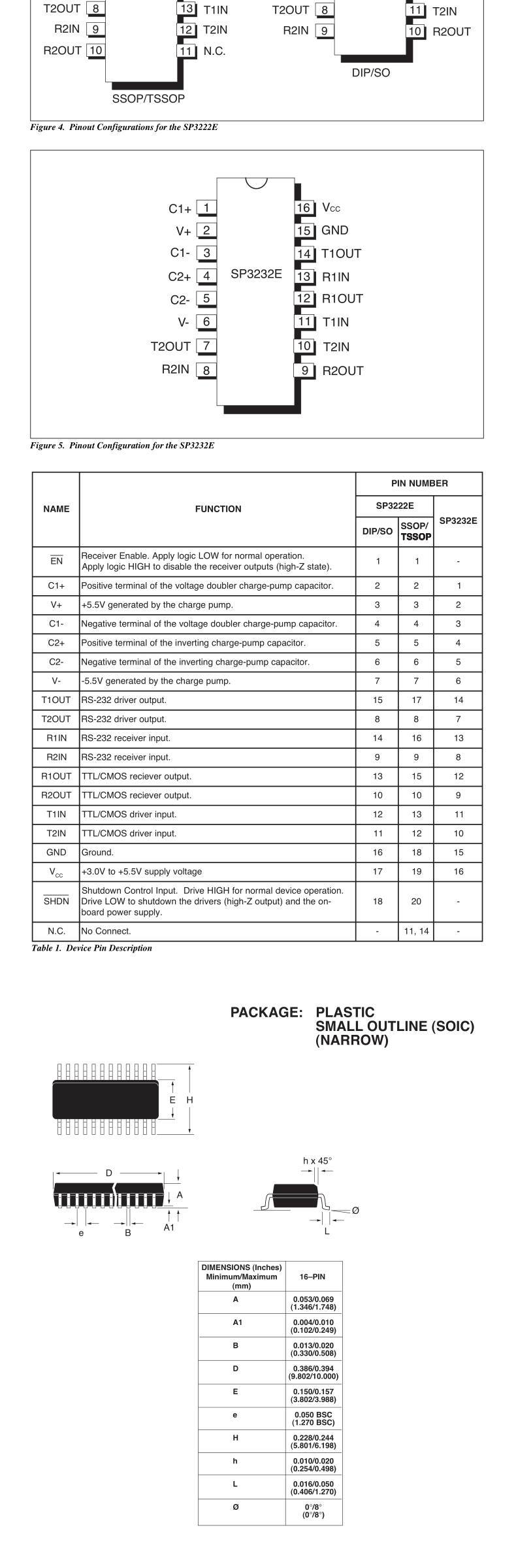 EXAR/艾科嘉SP3232EEN SP3232EEY SP3232EEA-L/TR RS-232收发器-阿里巴巴