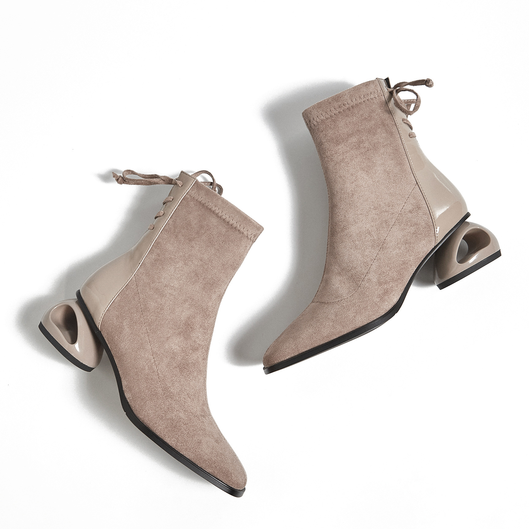 Chiko Zoey Square Toe Block Heels Boots