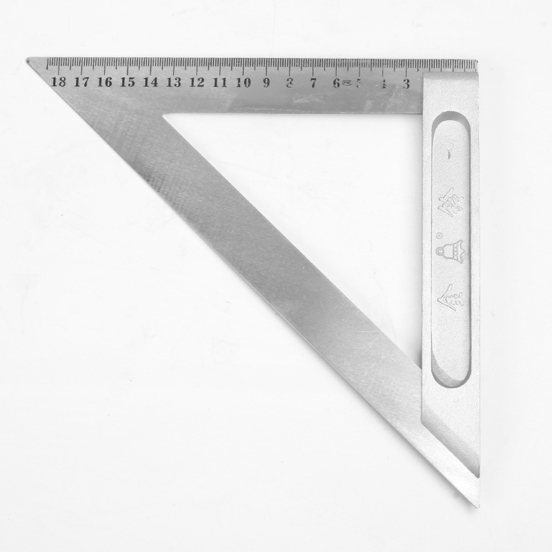 三角尺不锈钢多功能大码三角板高精度木工直角尺45°角尺铝合金-阿里巴巴