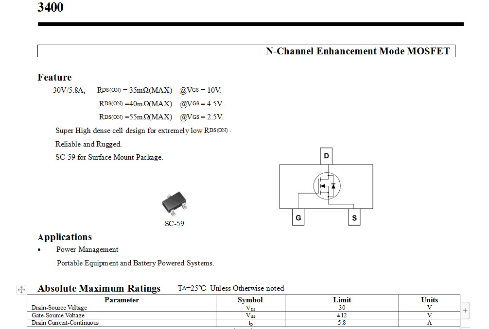 厂家直销场效应管AO3400 SOT-23 丝印A09T AO3400A MOS管3400-阿里巴巴