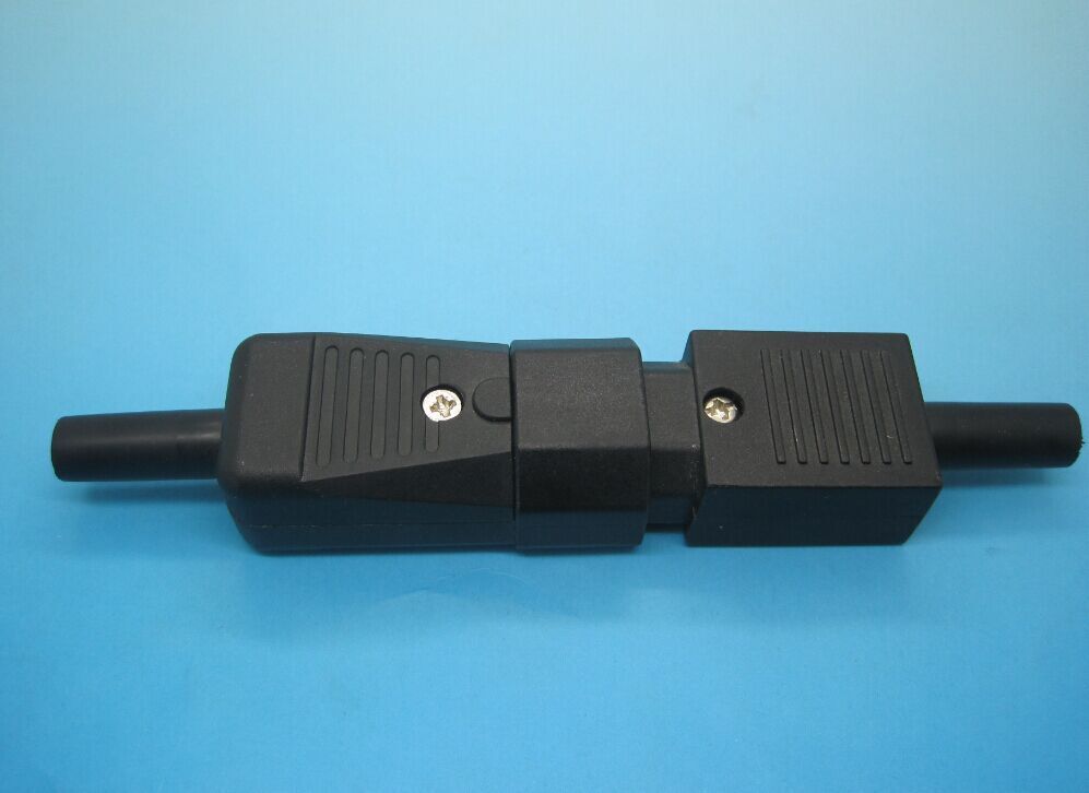 IEC320-C13 C14大功率公母组装对接插头10A装配三极电源插头带认-阿里巴巴