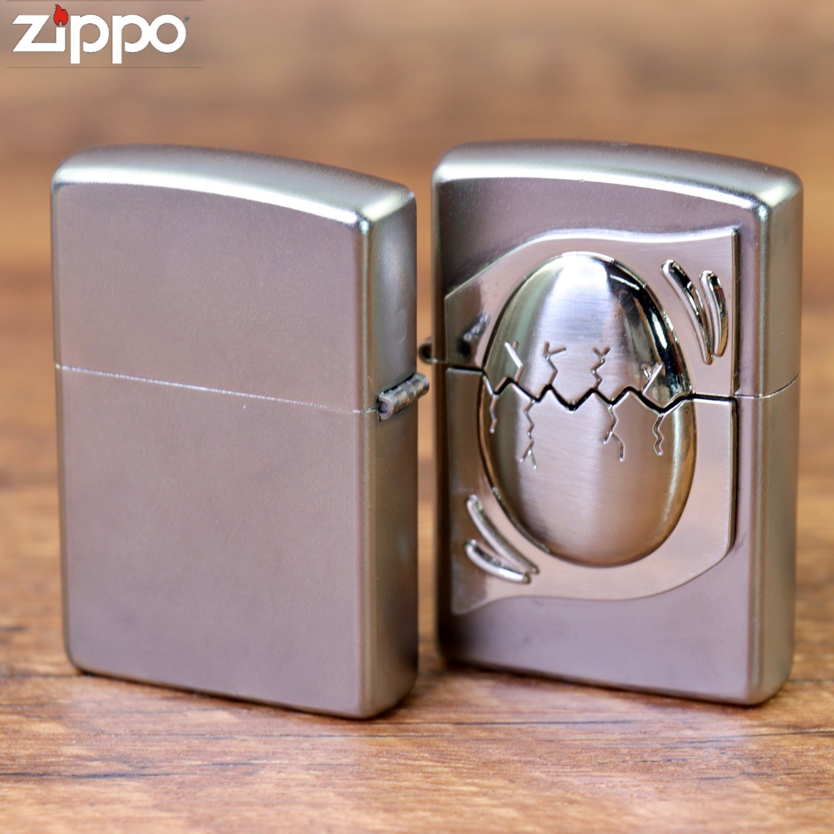 ZIPPO芝宝 正品开盖贴章个性小恐龙蛋蛇蛋煤油防风打火机-阿里巴巴