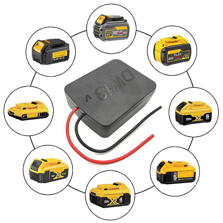 得De伟walt 14.4V/18V/20V锂电池 DW18v DIY转换器 电子线输出用-阿里巴巴