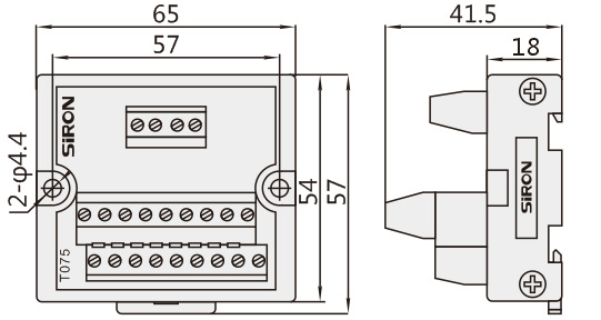 SIRON胜蓝工厂原装DC24V电源15A公共端端子台T078-阿里巴巴