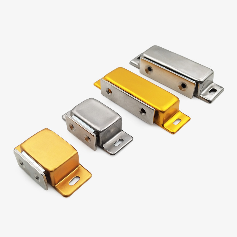 金色不锈钢304磁吸侧吸锁门吸C-MGCE1/2 磁力扣强力大力柜门吸-阿里巴巴