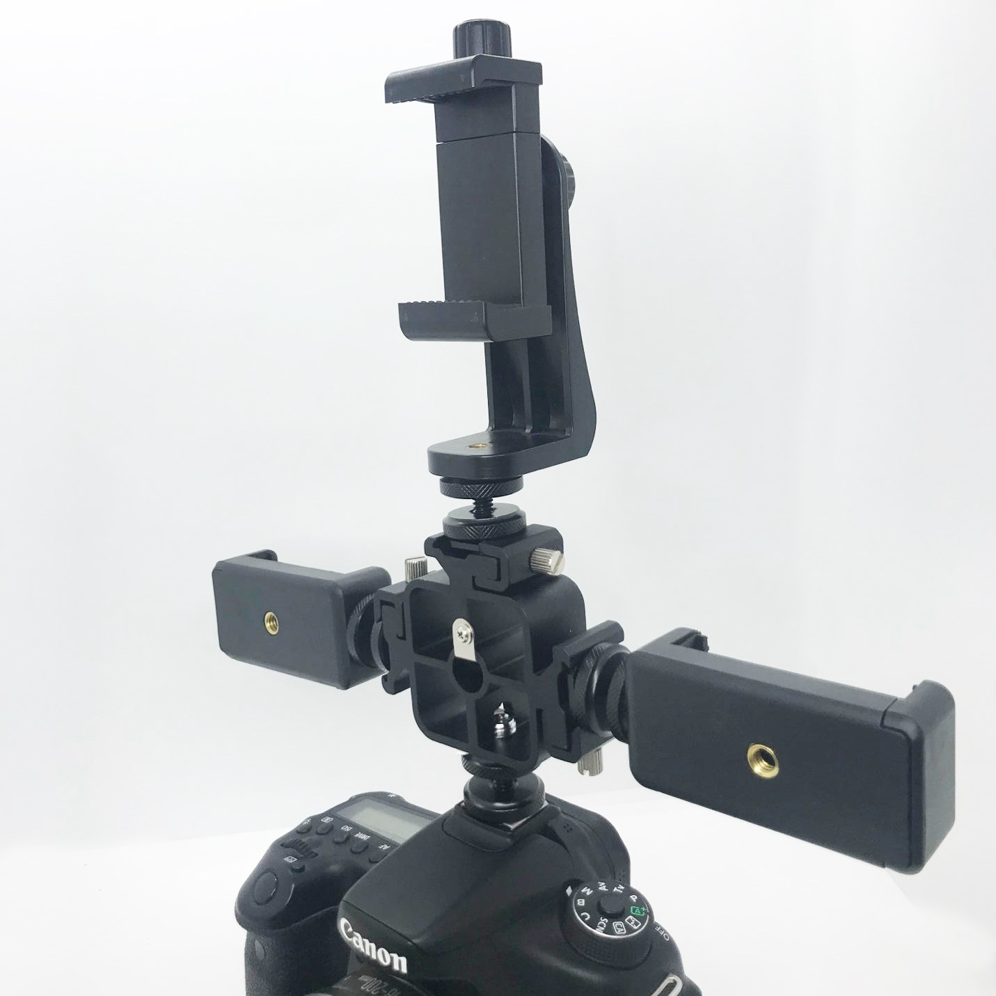 主播直播支架 三头热靴直播支架手机直播神器手机直播多机位-阿里巴巴