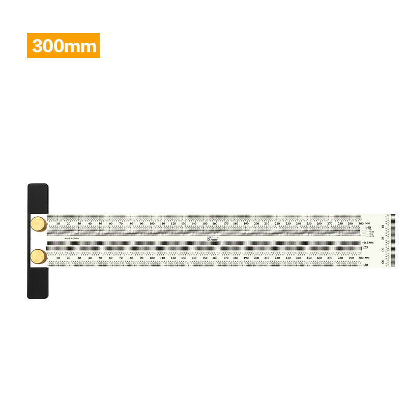 木工划线尺 不锈钢洞洞尺 T型尺 靠山尺 孔尺 刻度尺-阿里巴巴