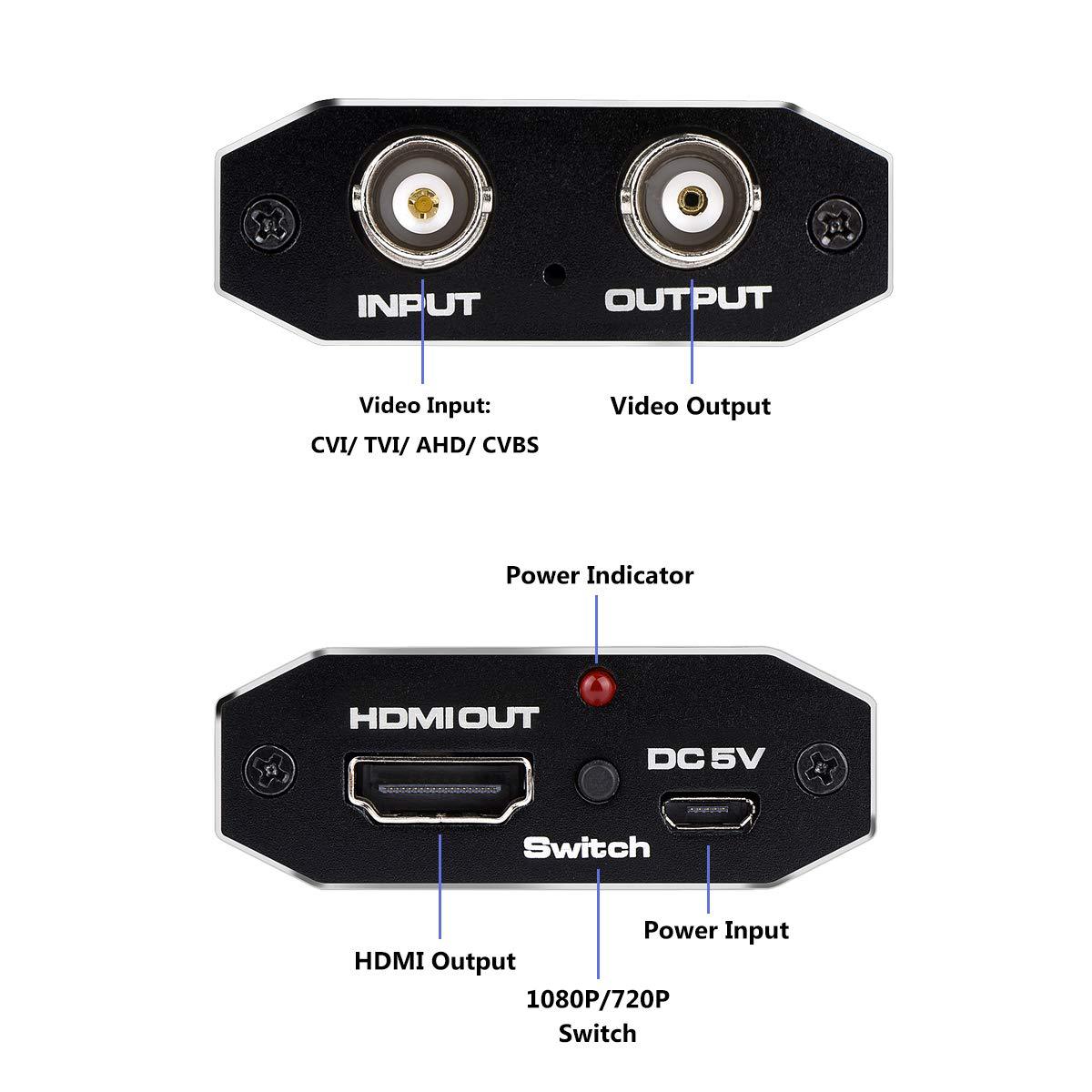 TVI/CVI/AHD/CVBS转HDMI输出转换器4K TVI/AHD TO HDMI AHD转HDMI-阿里巴巴