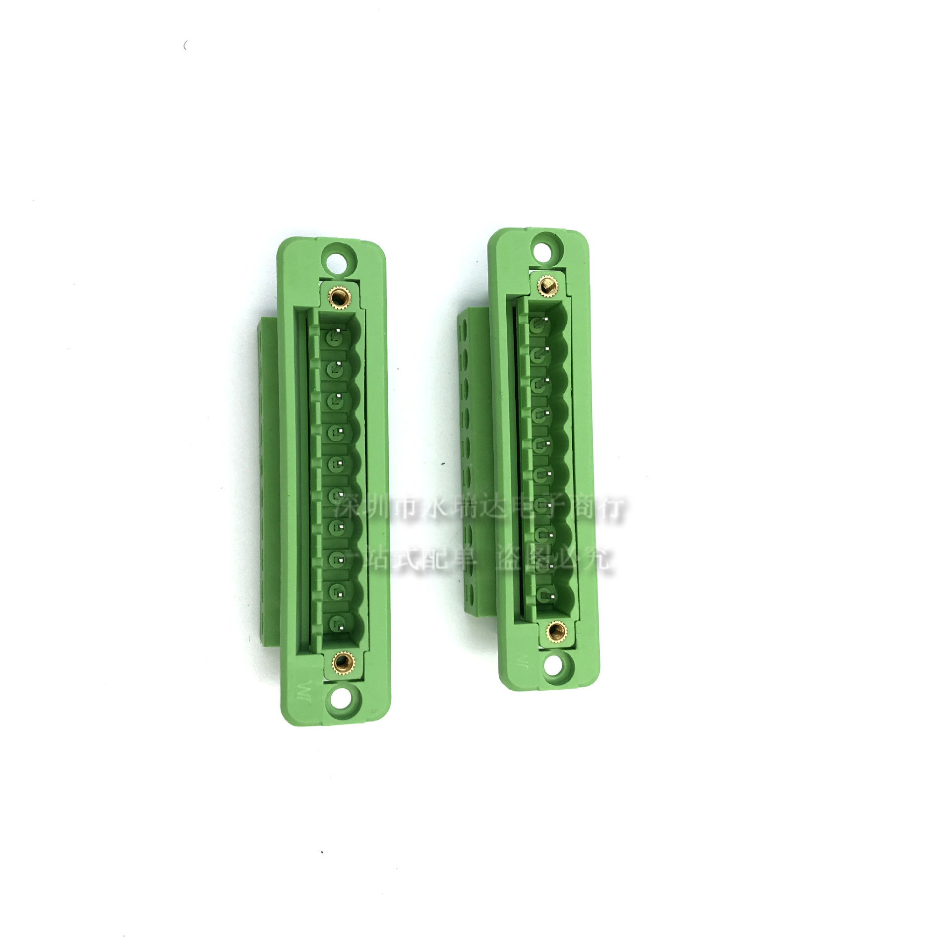 穿墙免焊对接带法兰 2EDGWC 5.08mm固定面板2EDG对插拔式接线端子-阿里巴巴