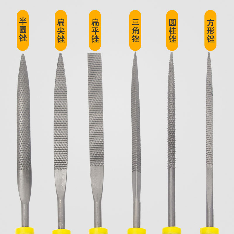 迷你锉刀6件套装 木工锉刀 木锉菩提红木锉刀木工锉硬木锉小什锦-阿里巴巴