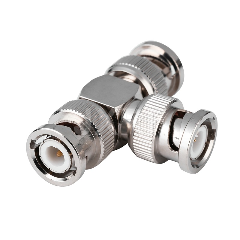 JXRF连接器BNC三通射频同轴转接头三分BNC-JJJ公头三通头三路BNC-阿里巴巴