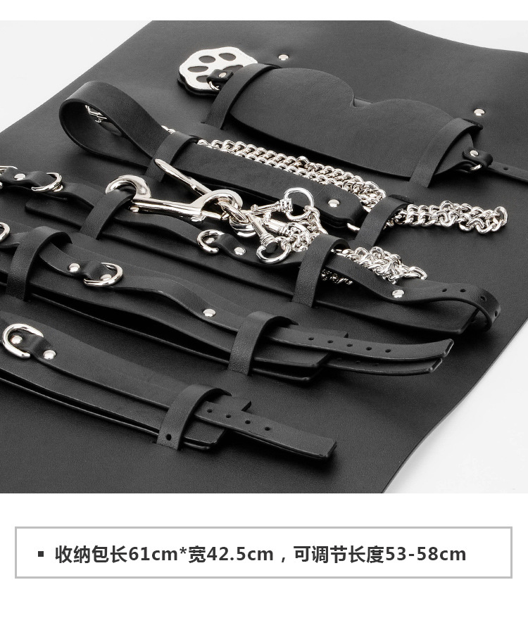 新款SM情趣调教套K9束缚项圈牵引绳手铐脚铐调情眼罩PP拍性玩具-阿里巴巴