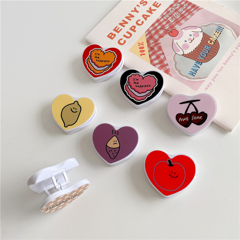 Wholesale korea cute cartoon love bracket new folding lazy ring mobile ...