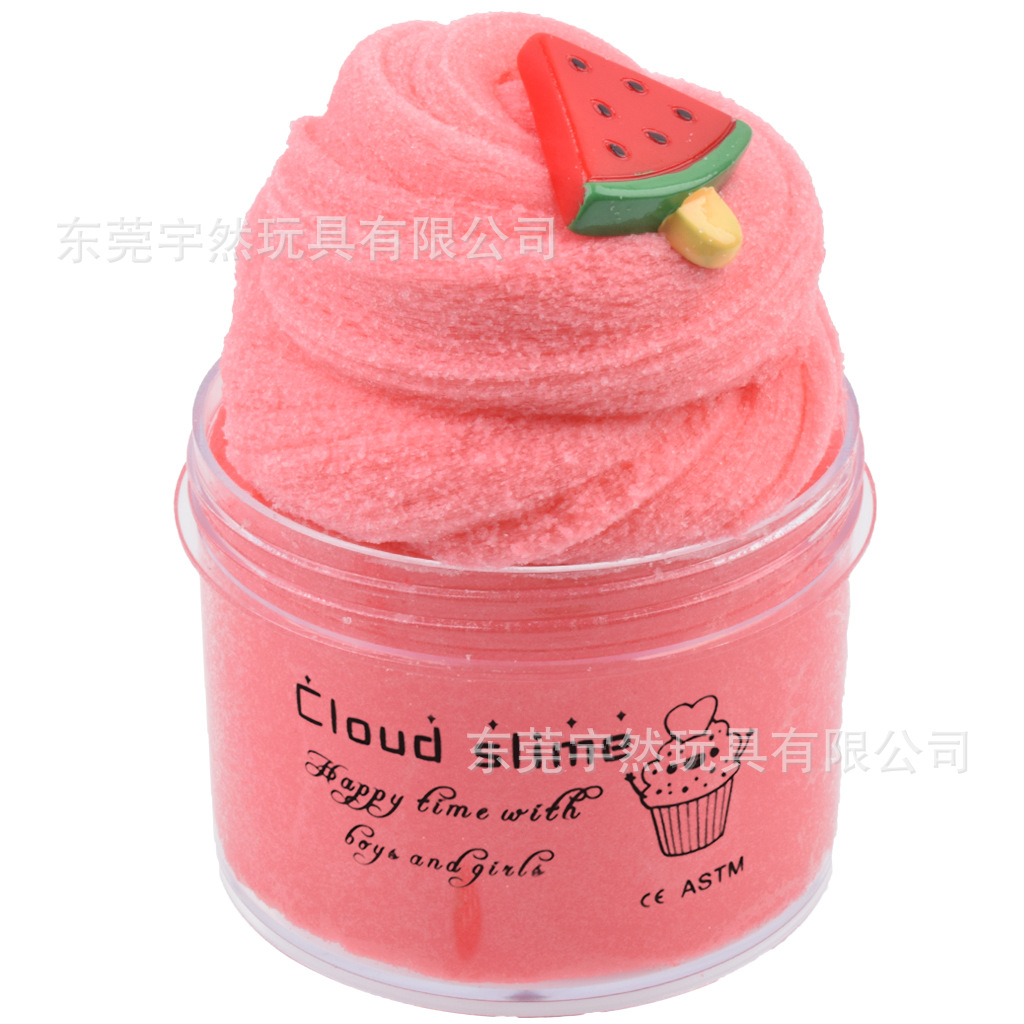 【厂家直销】8oz西瓜红色 史莱姆slime 拉丝泥 cloud slime热销款-阿里巴巴