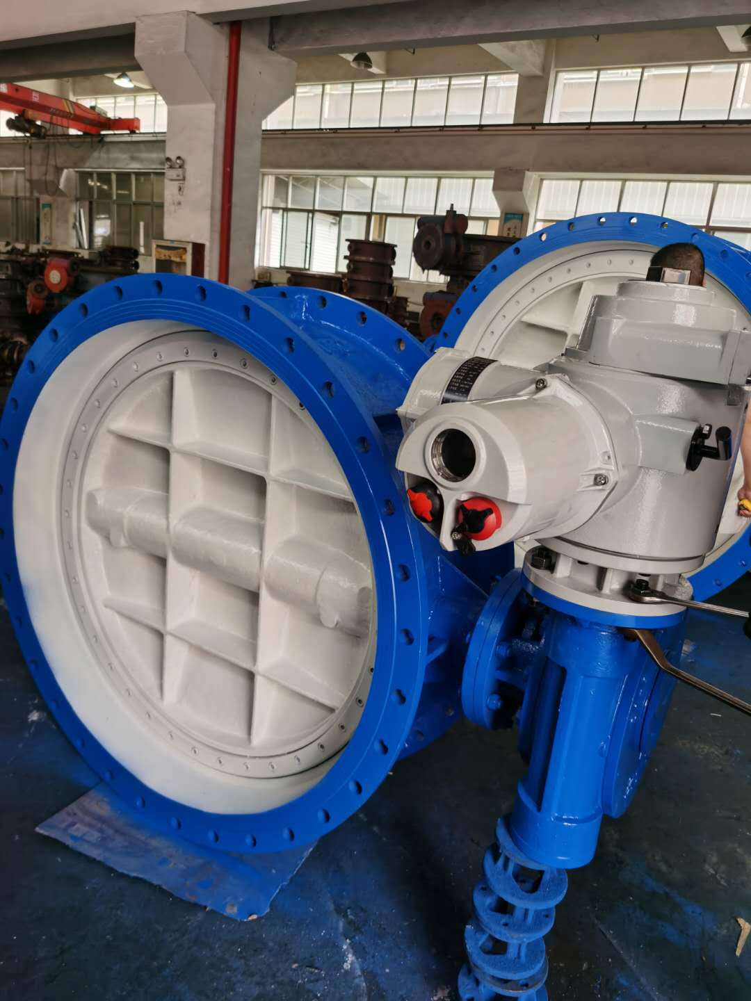 【上海科耐迪电动蝶阀】智能调节型电动硬密封蝶阀D943H-25C-阿里巴巴