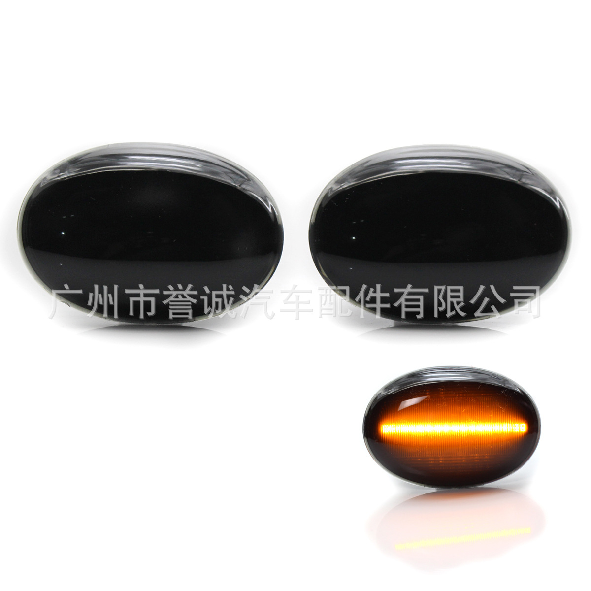 适用宝马Mini Coope R50/R52/R53 流水黄光LED叶子板边灯侧转向灯-阿里巴巴