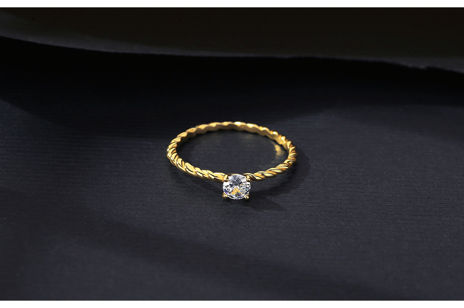 PAG&MAG 麻花戒指金S925银指环扭纹细戒简约个性ins风个性百搭-阿里巴巴