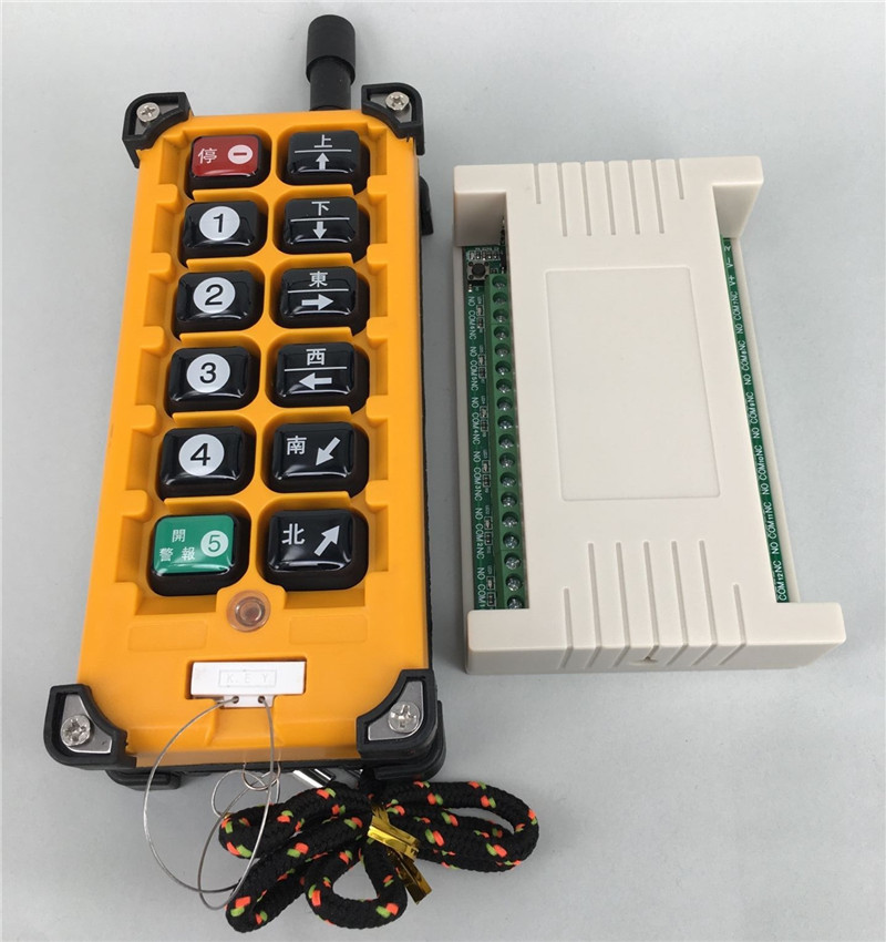 工业级远距离无线遥控12V24V十二路开关控制灯具电机正反转控制器-阿里巴巴