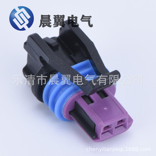 德尔福2孔连接器15449028-1别克君威君GL8水温感应塞传感器插头-阿里巴巴