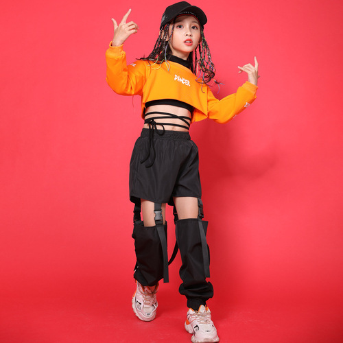 Rapper singers hiphop costumes for girls girls street dance costumes ...