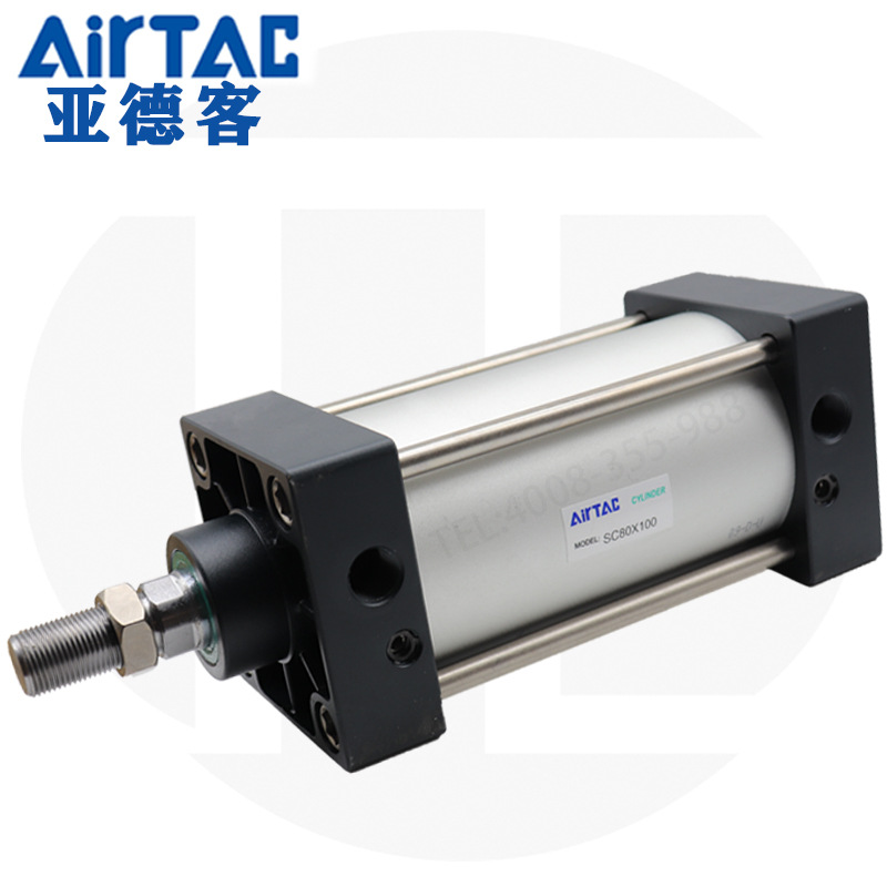 亚德客气缸SC80 X100拉杆式标准气缸AirTac-阿里巴巴