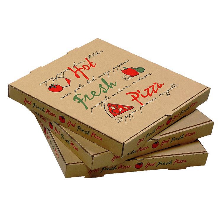 工厂批发 pizza box牛皮纸披萨盒加工定制彩色印刷炸鸡汉堡快餐盒-阿里巴巴