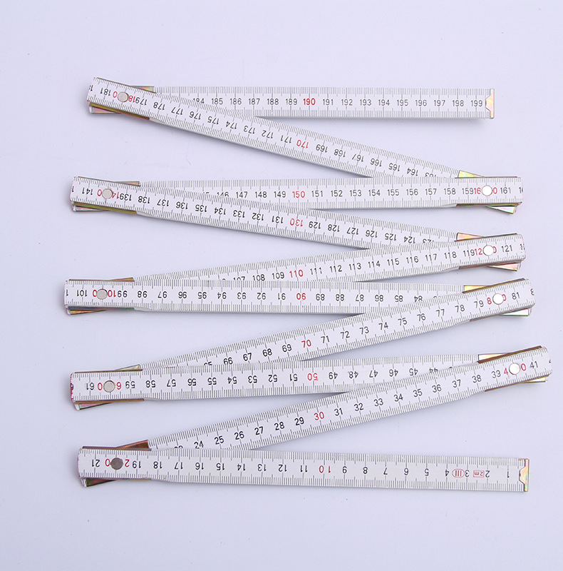 CJ-5038A-4施工1m十折万能尺木工绘图工具尺木质多功能活动折叠尺-阿里巴巴