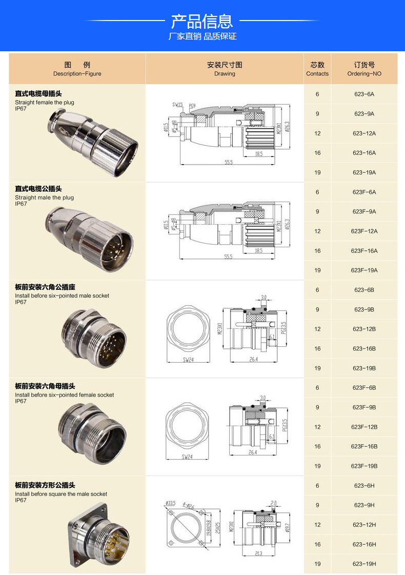 因特康intercontec连接器接头插头M23插头-阿里巴巴