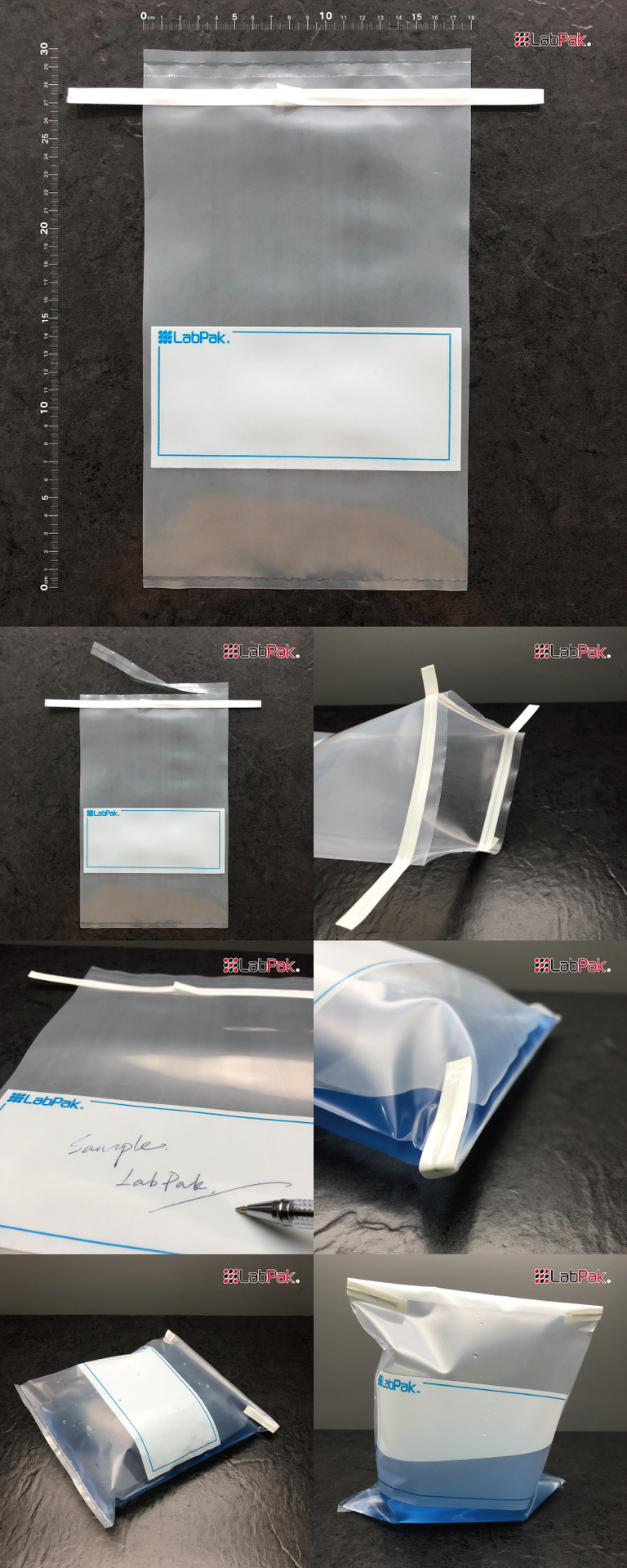 专业生产铁丝无菌水质采样袋55oz实验医疗取样袋带书写区域可定制-阿里巴巴