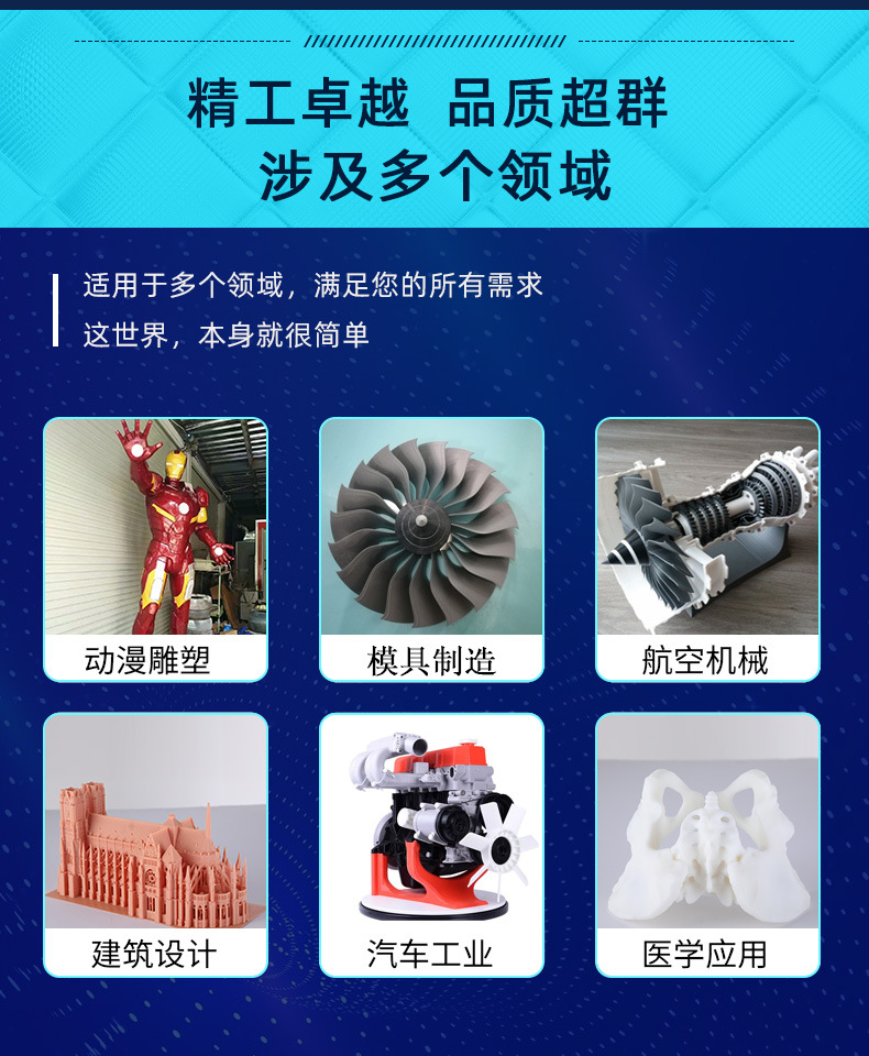 领创三维3D打印机工业级快速L5大尺寸高精度FDM尼龙ABS碳纤维学校-阿里巴巴