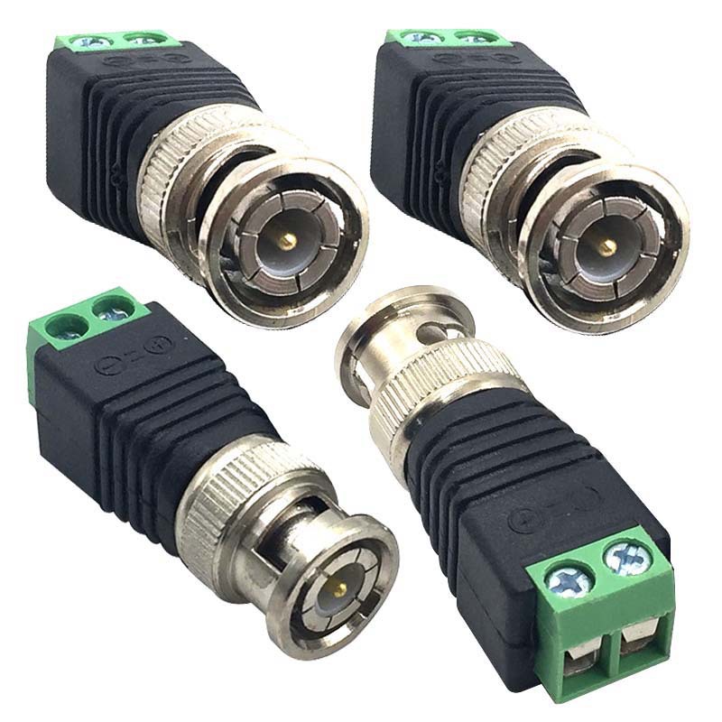 Q9头BNC公转绿色2P接线端子 监控视频BNC公接头正负极免焊拧螺丝-阿里巴巴