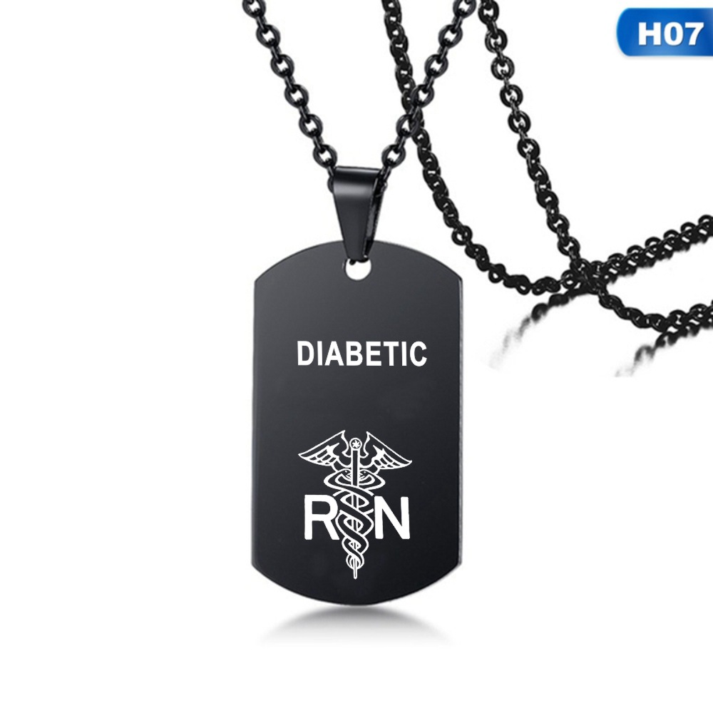 DIANETIC necklace creative PACEMAKER stainless steel pendant logo snake ...