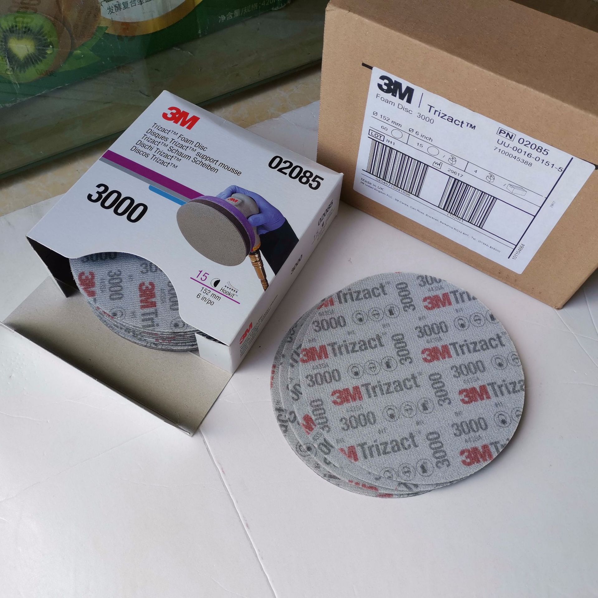 3M02085金字塔砂碟 3M Trizact Hookit Abrasive Dice 443SA-阿里巴巴