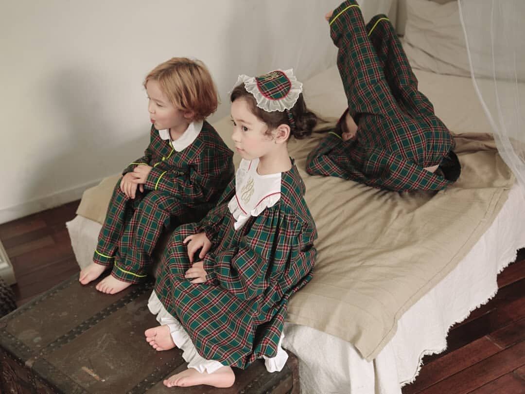 Ins children's clothes 2022 spring and autumn children's pajamas set ...